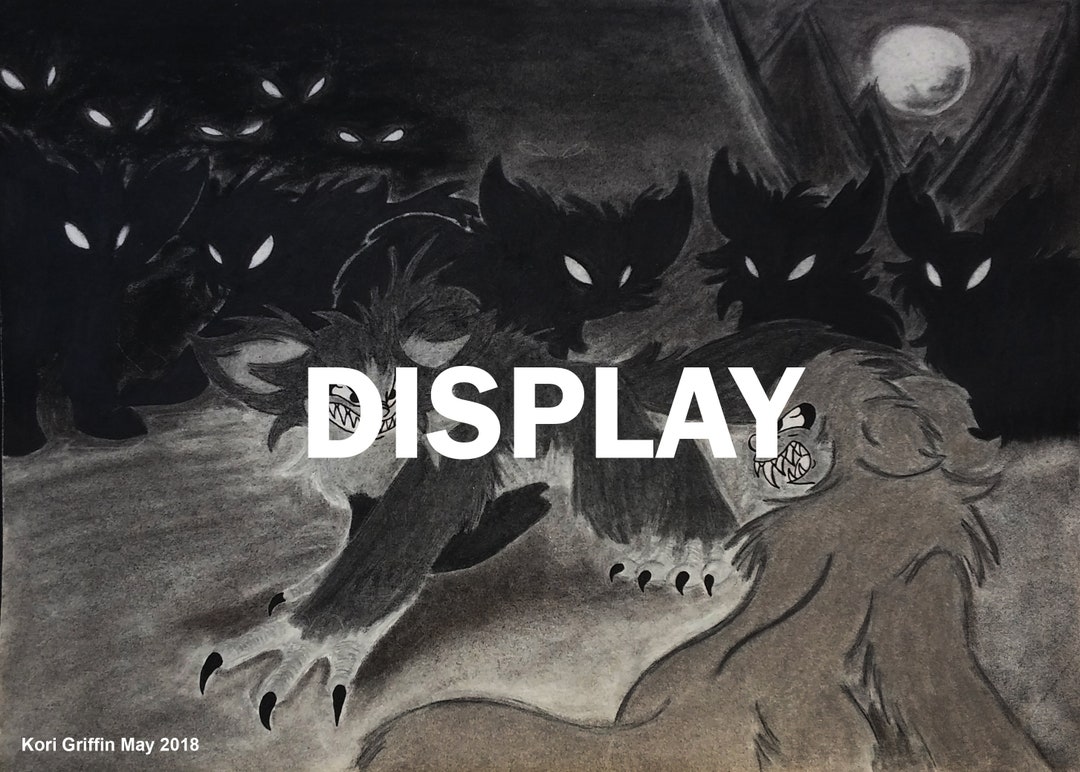 Werewolf Fight Reshoot Illustration (art, Illustration, Decoupage ...