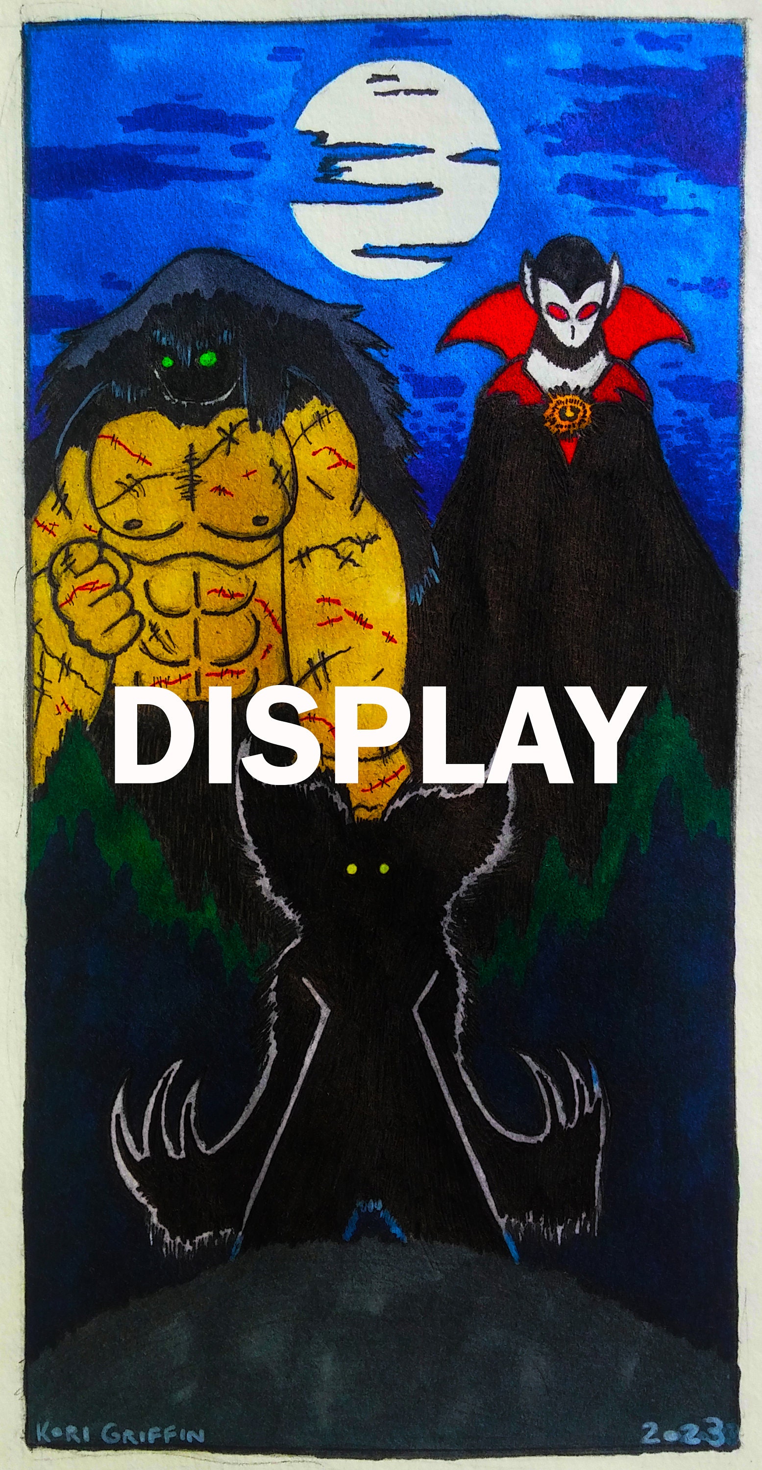 Horror Icons Illustration (art, Illustration, Decoupage, Poster, Sketch ...