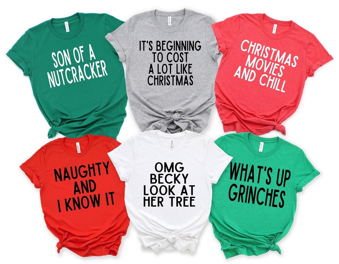 Funny Christmas Shirts Christmas Puns Family Christmas Matching Shirts ...