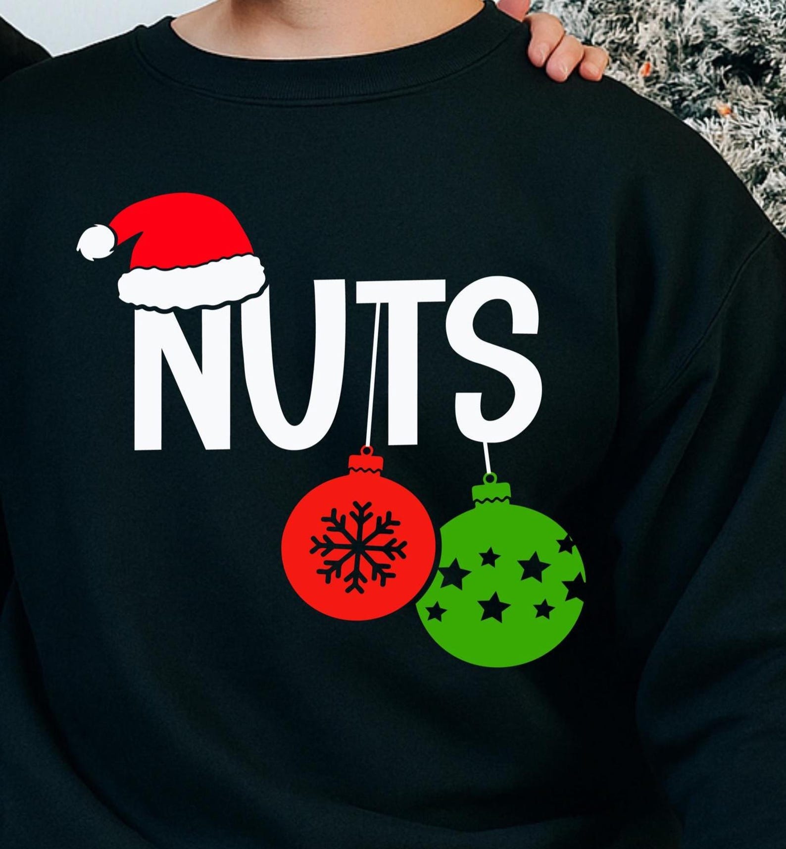 Chest Nuts Christmas Sweatshirts Couples Christmas Shirts Funny Family ...