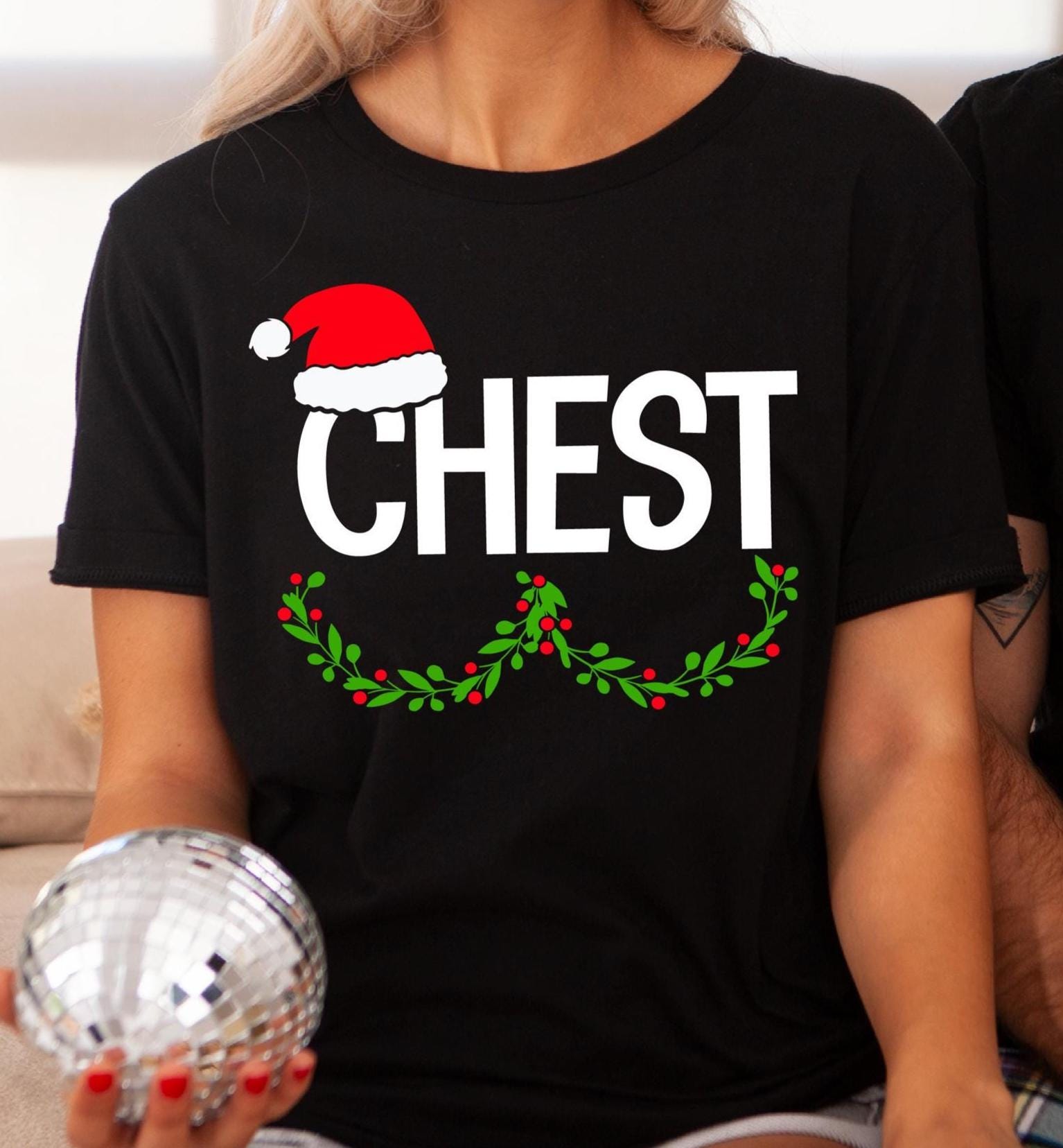 Chest Nuts Christmas Sweatshirts Couples Christmas Shirts Funny Family ...