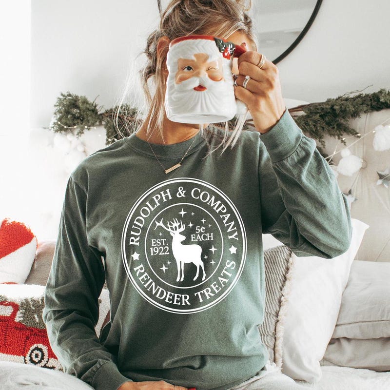 Reindeer Sweater - Etsy