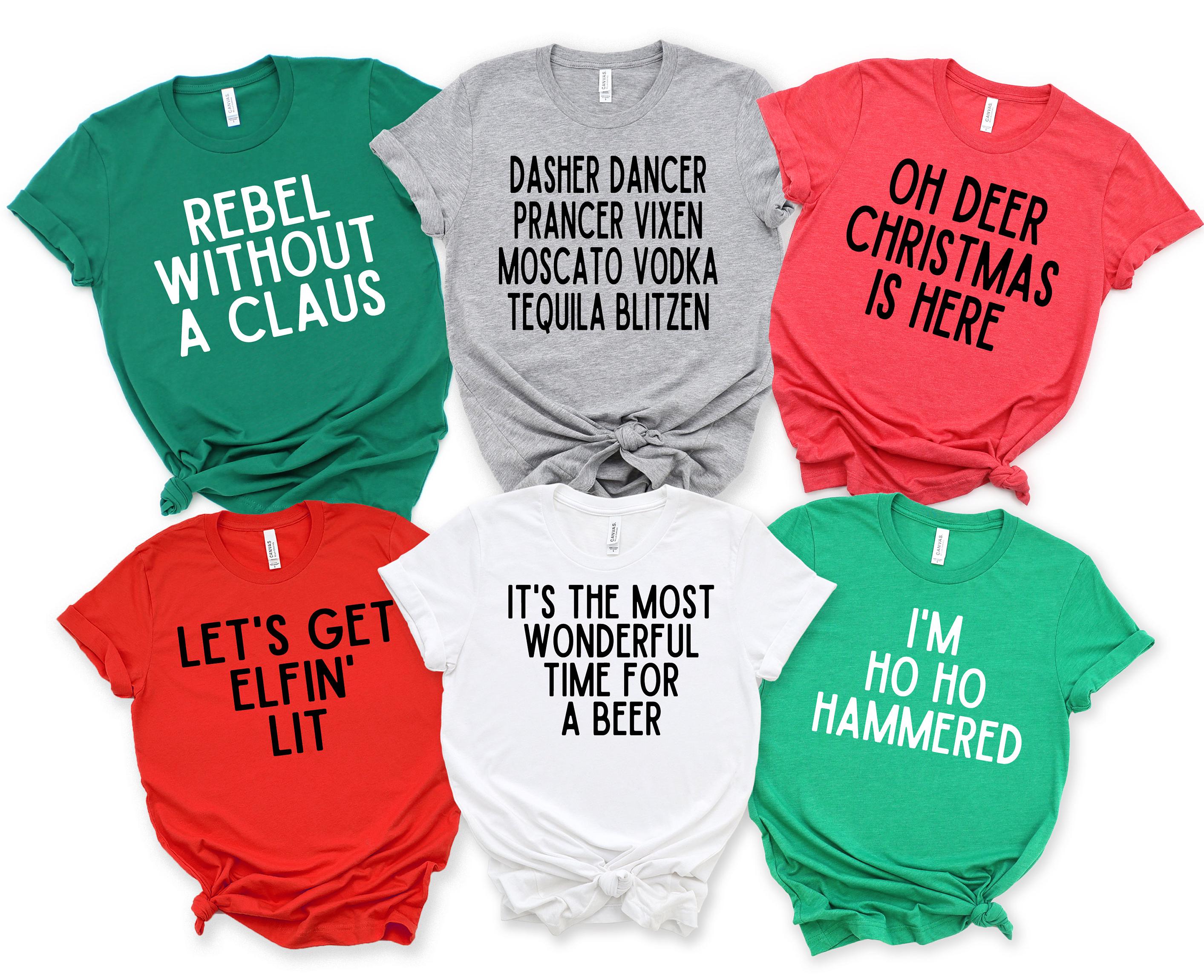 Funny Christmas Shirts Christmas Puns Family Christmas Matching Shirts ...
