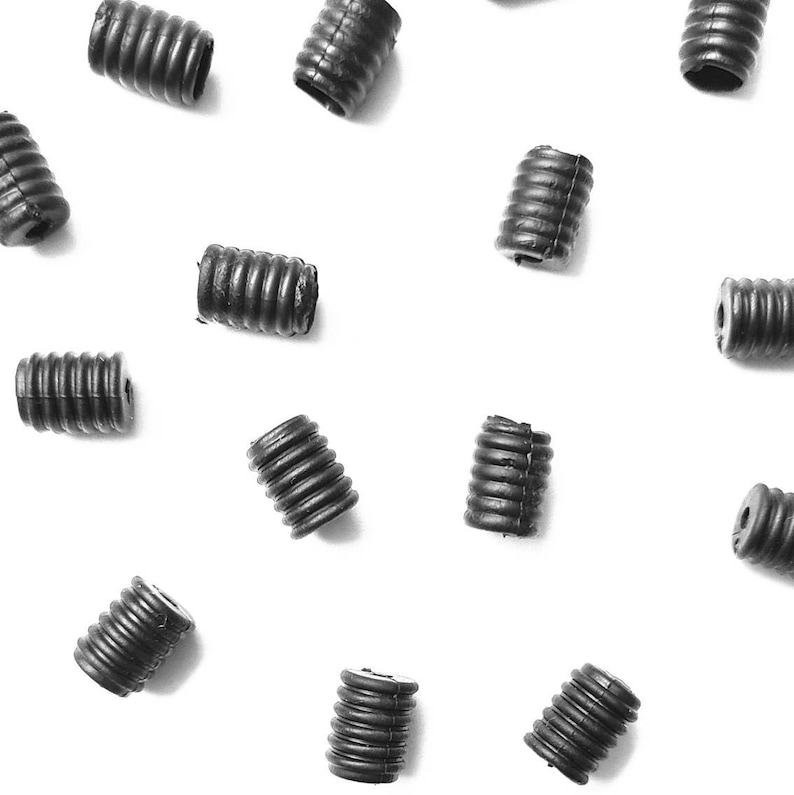 Silicone Cord Lock for Face Mask 20 Pieces Elastic Adjuster Black and ...