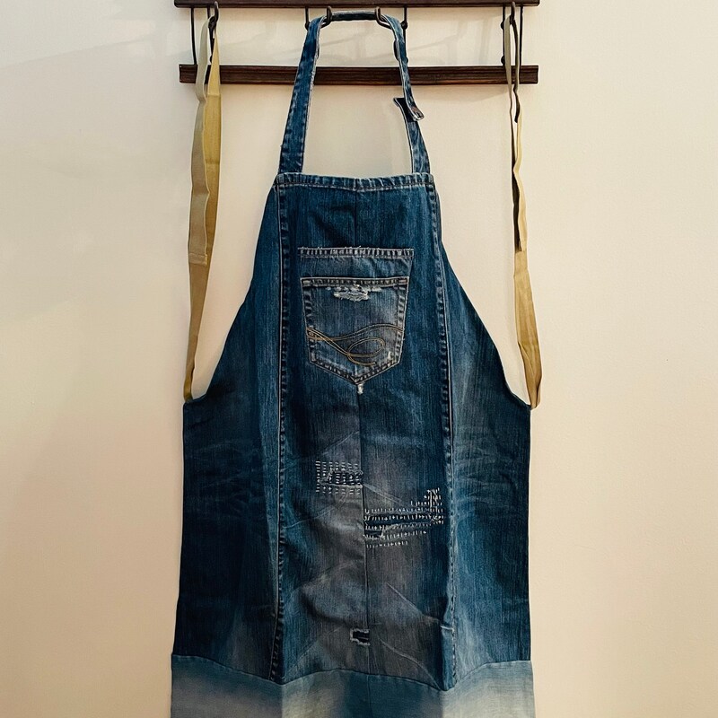Upcycled Jeans Apron - Etsy