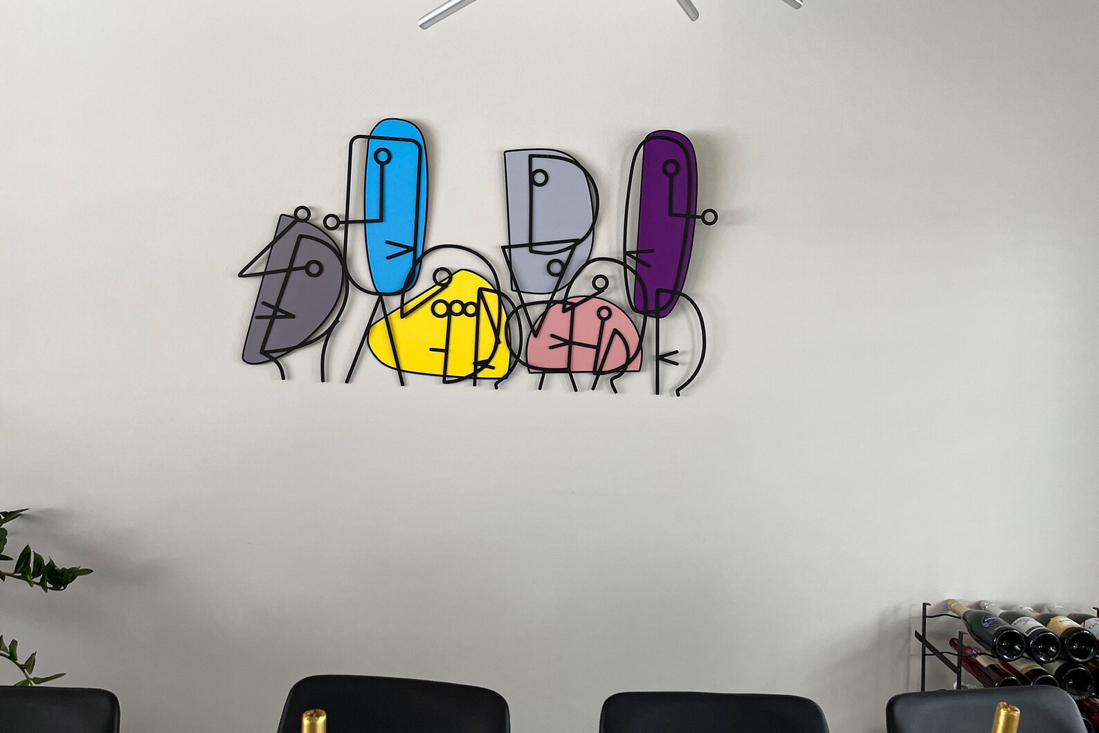 Colorful Faces Metal Wall Decor Colorful Metal Wall Decor - Etsy