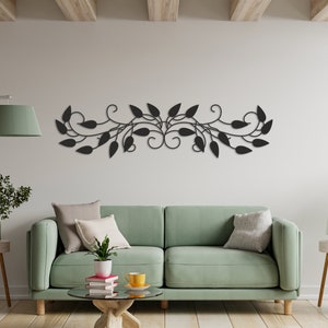 Leafy Ivy Metal Wall Art Style Style, Texture Paint Circle Style Bubble ...