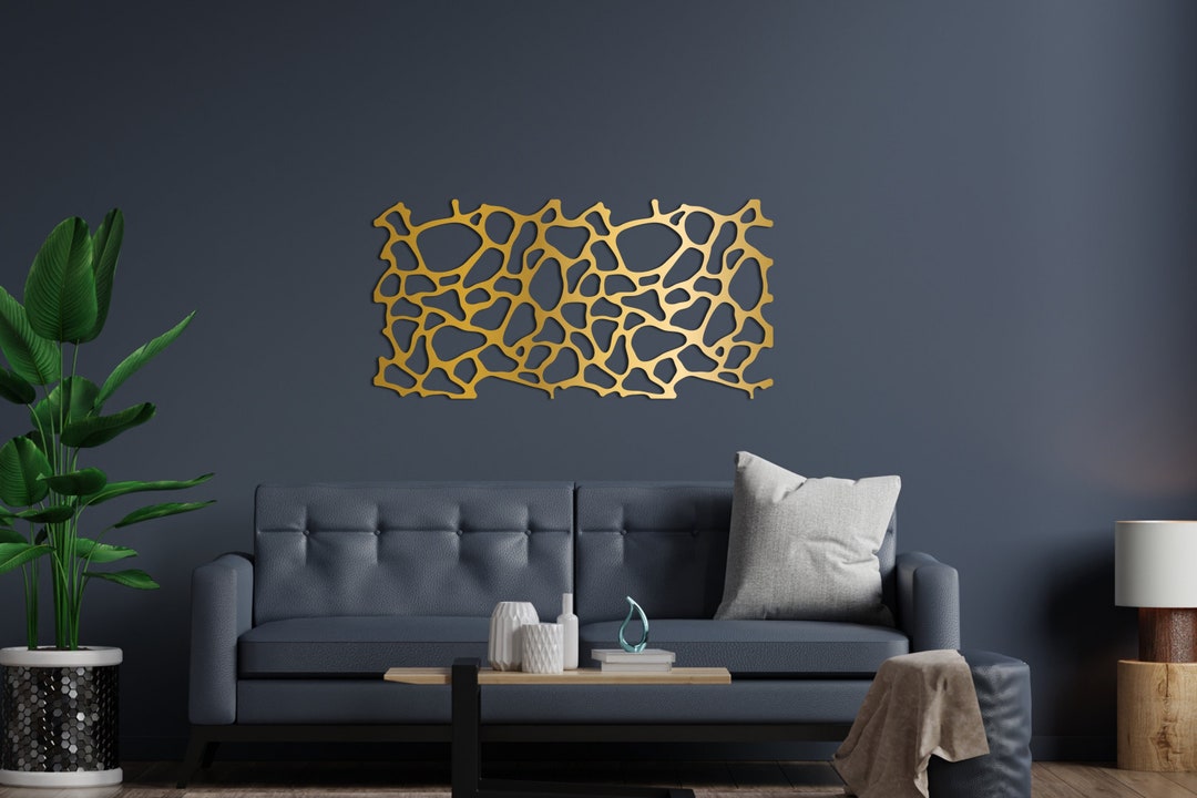 Giraffe Pattern Metal Wall Decor, Pattern Style Metal Art, Housewarming ...