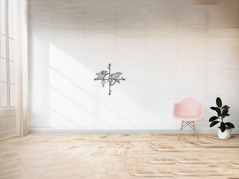 Metal world map and compass texture paint word map compass | Etsy