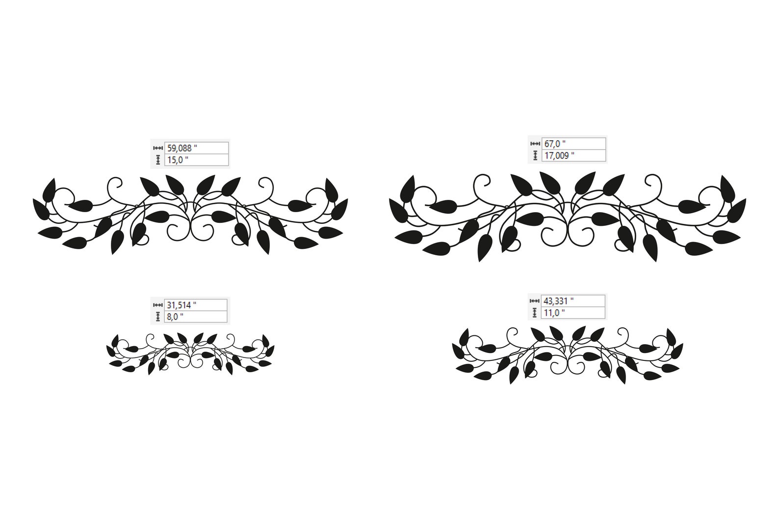 Leafy Ivy Metal Wall Art Style Style Texture Paint Circle - Etsy