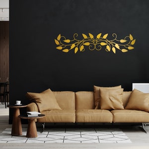 Leafy Ivy Metal Wall Art Style Style, Texture Paint Circle Style Bubble ...