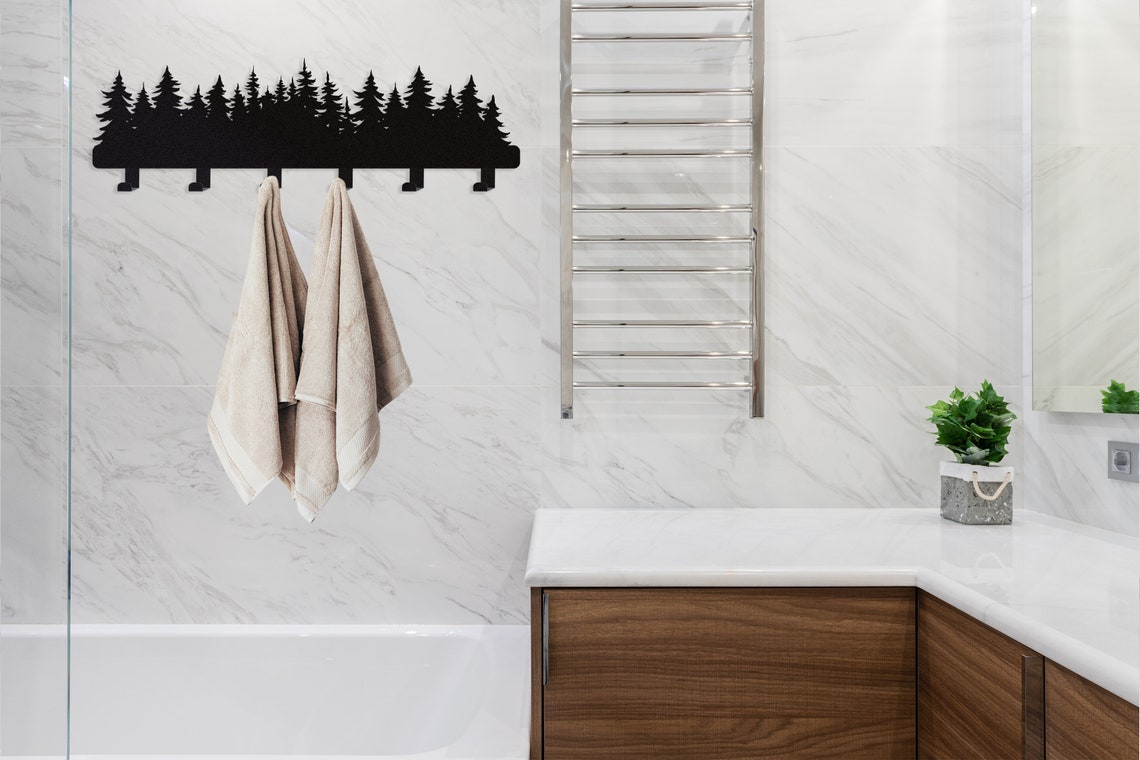 Tree Wall Mounted Coat Rack Coat Racks Metal Wall Art for | Etsy