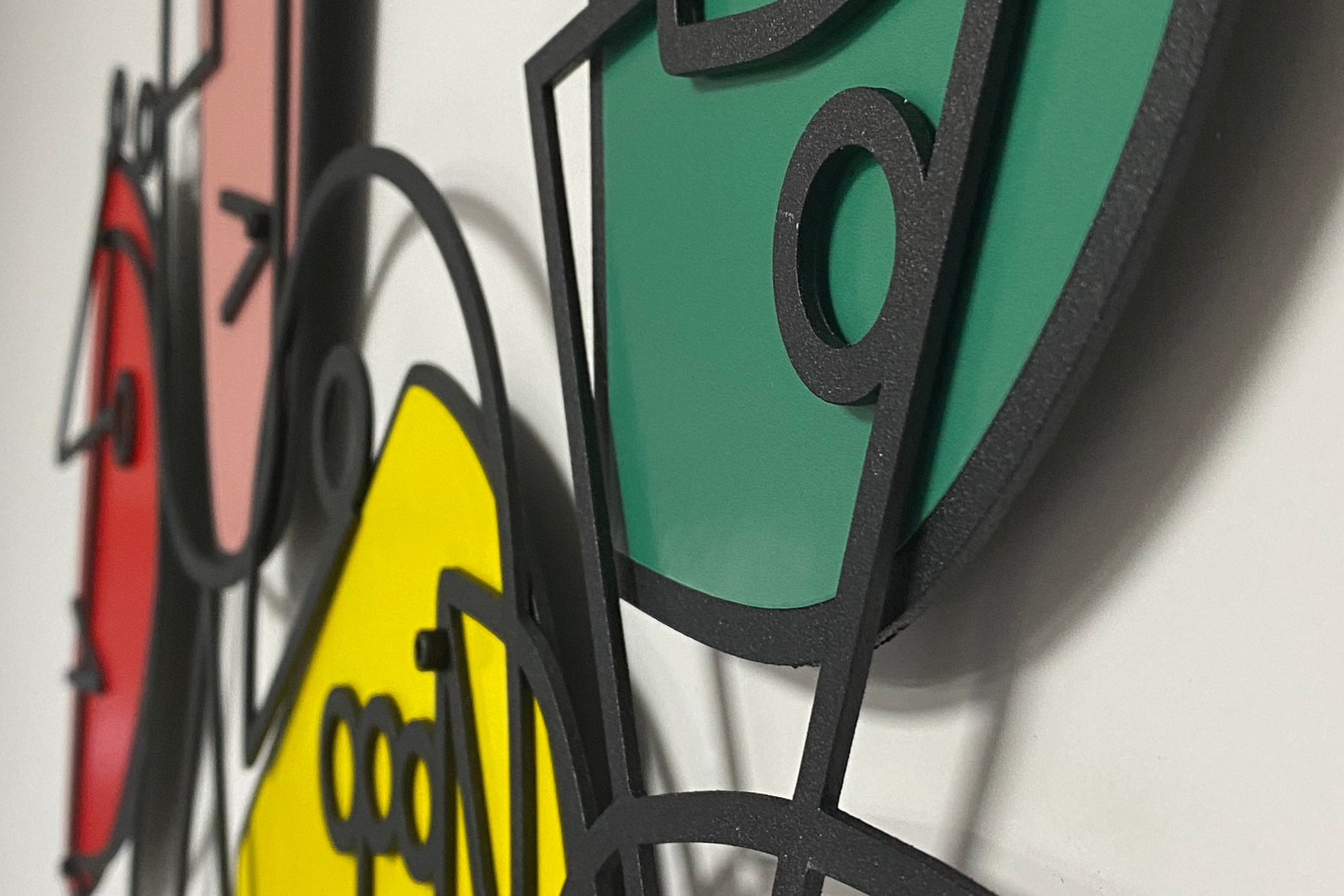 Colorful Faces Metal Wall Decor Colorful Metal Wall Decor - Etsy