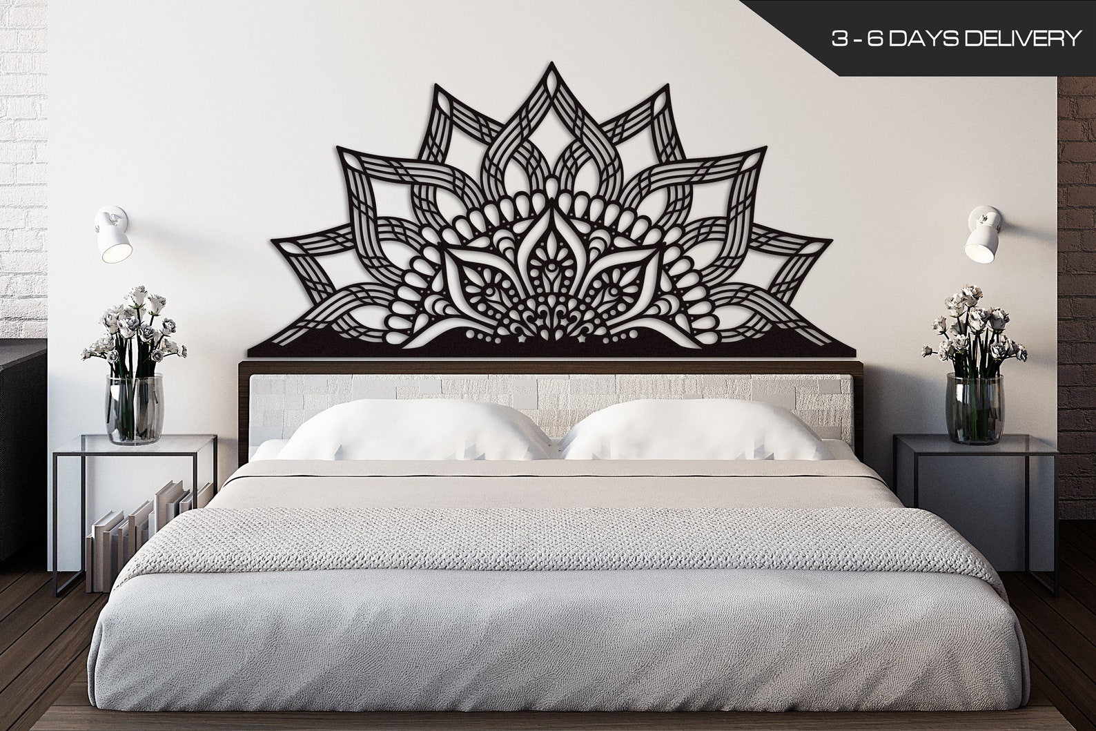 XL Metal Mandala Decor, Metal Mandala Wall Art, Wall Art, Metal Wall ...