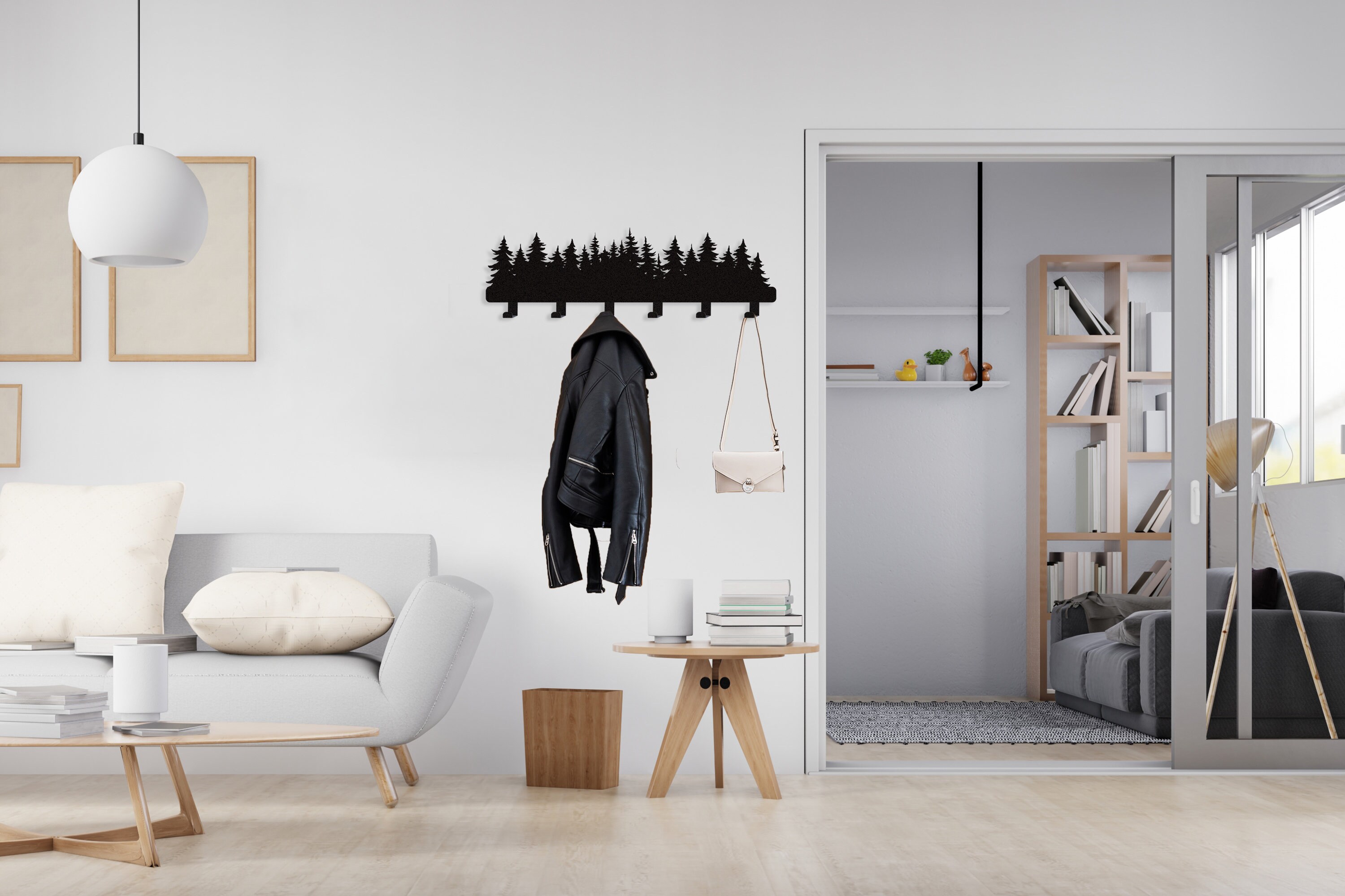 Tree Wall Mounted Coat Rack Coat Racks Metal Wall Art for - Etsy