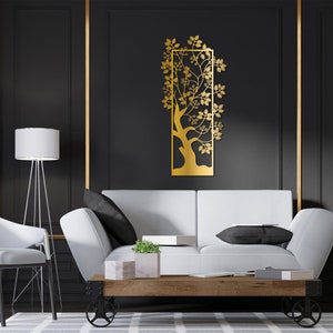 Ivy Tree Tree Themed Metal Wall Decor, Texture Paint Metal Decor ...