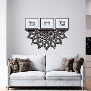 XL Metal Mandala Decor Metal Mandala Wall Art Wall Art Wall | Etsy