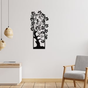 Ivy Tree Tree Themed Metal Wall Decor, Texture Paint Metal Decor ...