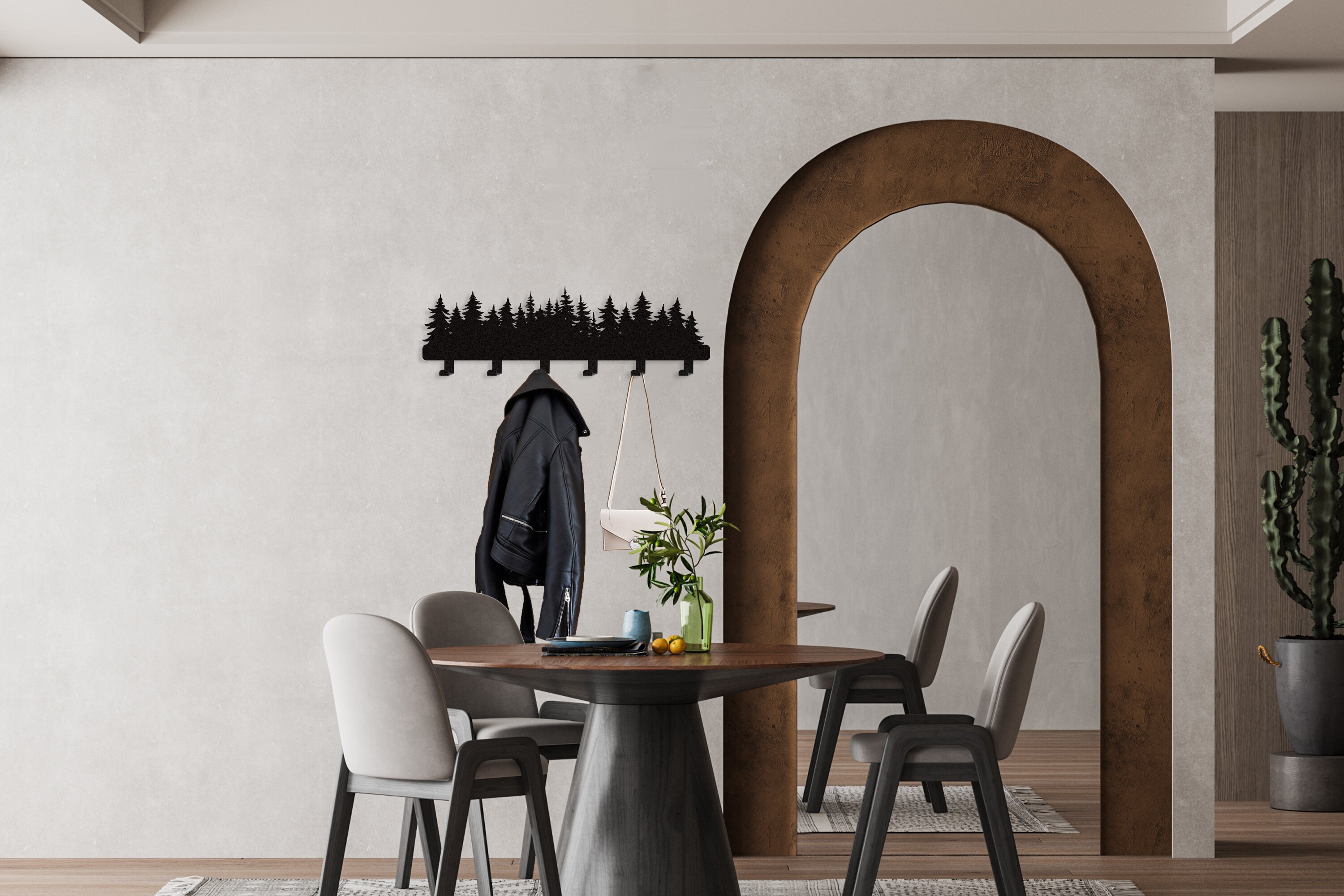 Tree Wall Mounted Coat Rack Coat Racks Metal Wall Art for - Etsy