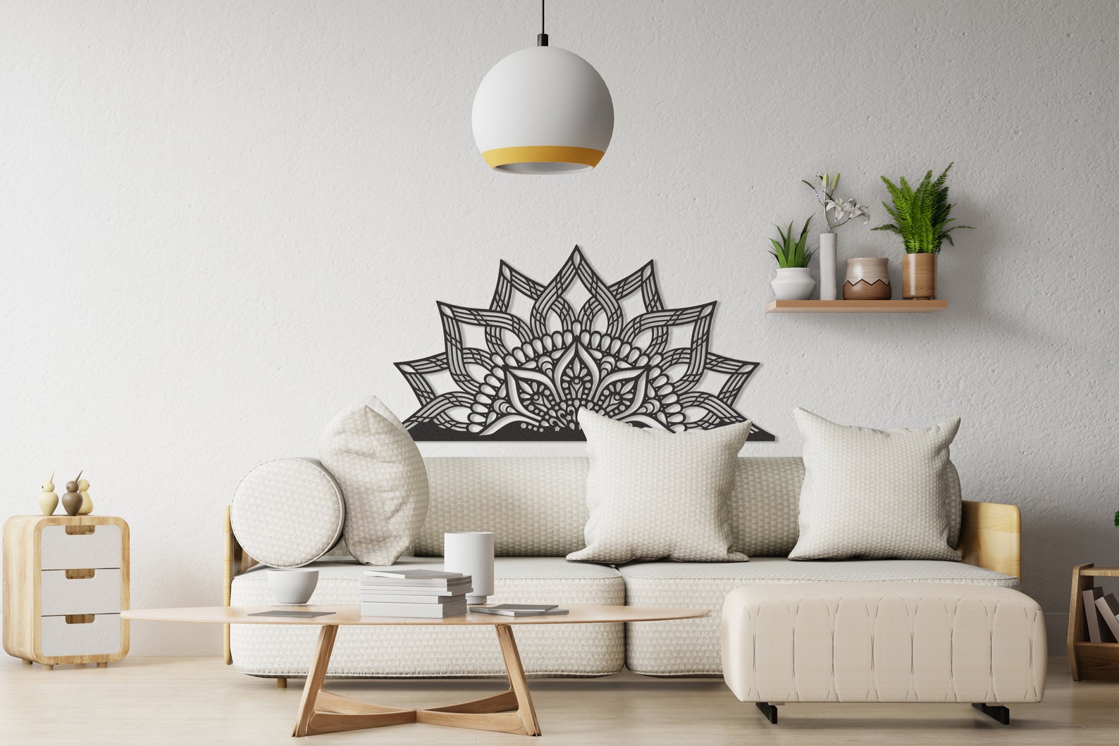 XL Metal Mandala Decor, Metal Mandala Wall Art, Wall Art, Metal Wall ...