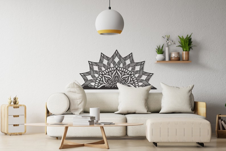XL Metal Mandala Decor Metal Mandala Wall Art Wall Art - Etsy