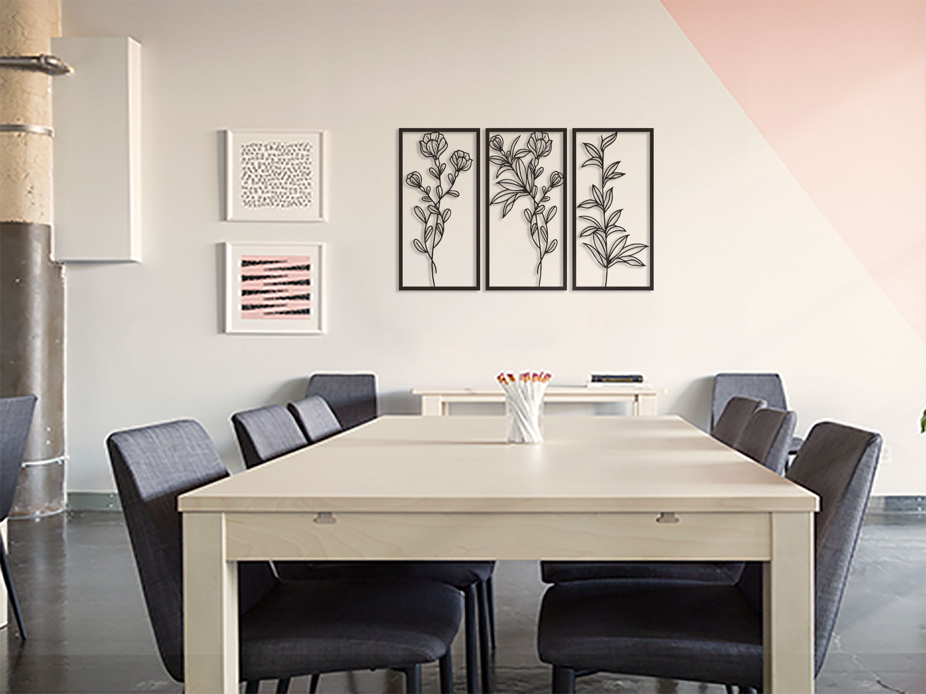 Metal Flower Patterns on the Wall Metal Wall Decor Texture - Etsy