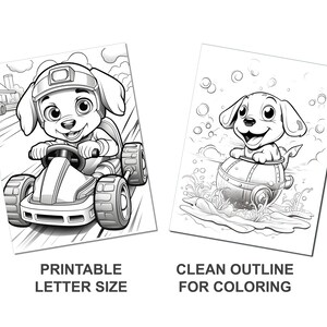 The Beagle's Vroom-vroom Adventures, 25 Imaginative Coloring Pages for ...