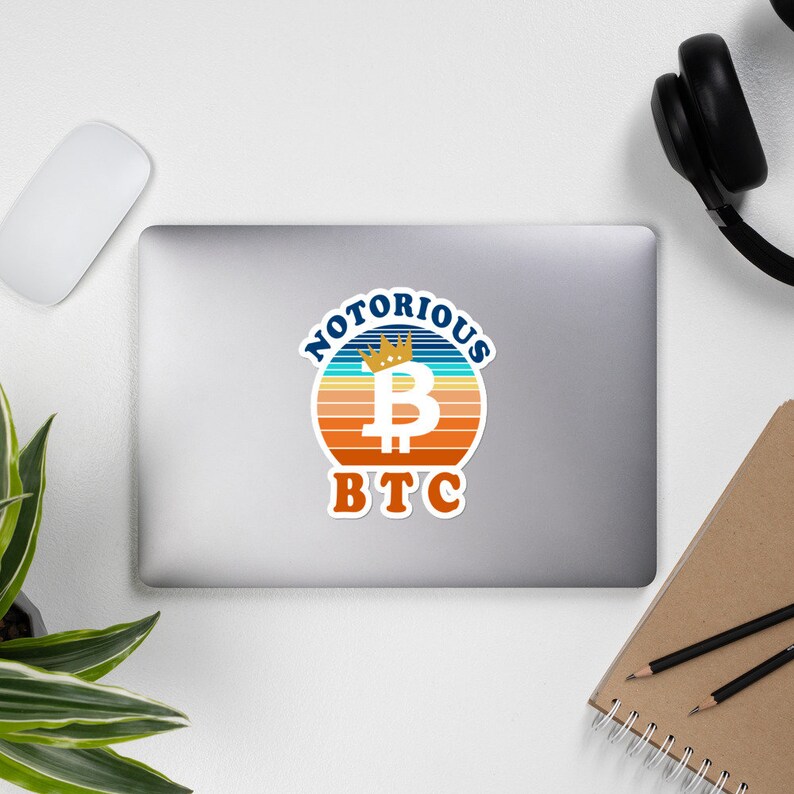 Notorious BTC Bitcoin Crypto Digital Currency Sticker - Etsy