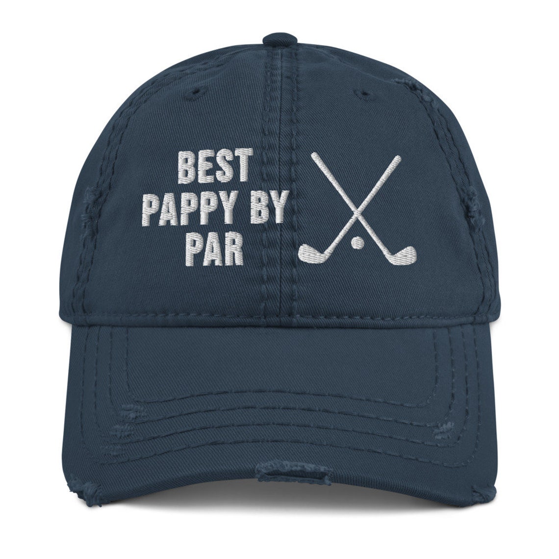 Best Pappy by Par, Funny Golf Grandpa Distressed Baseball Hat - Etsy