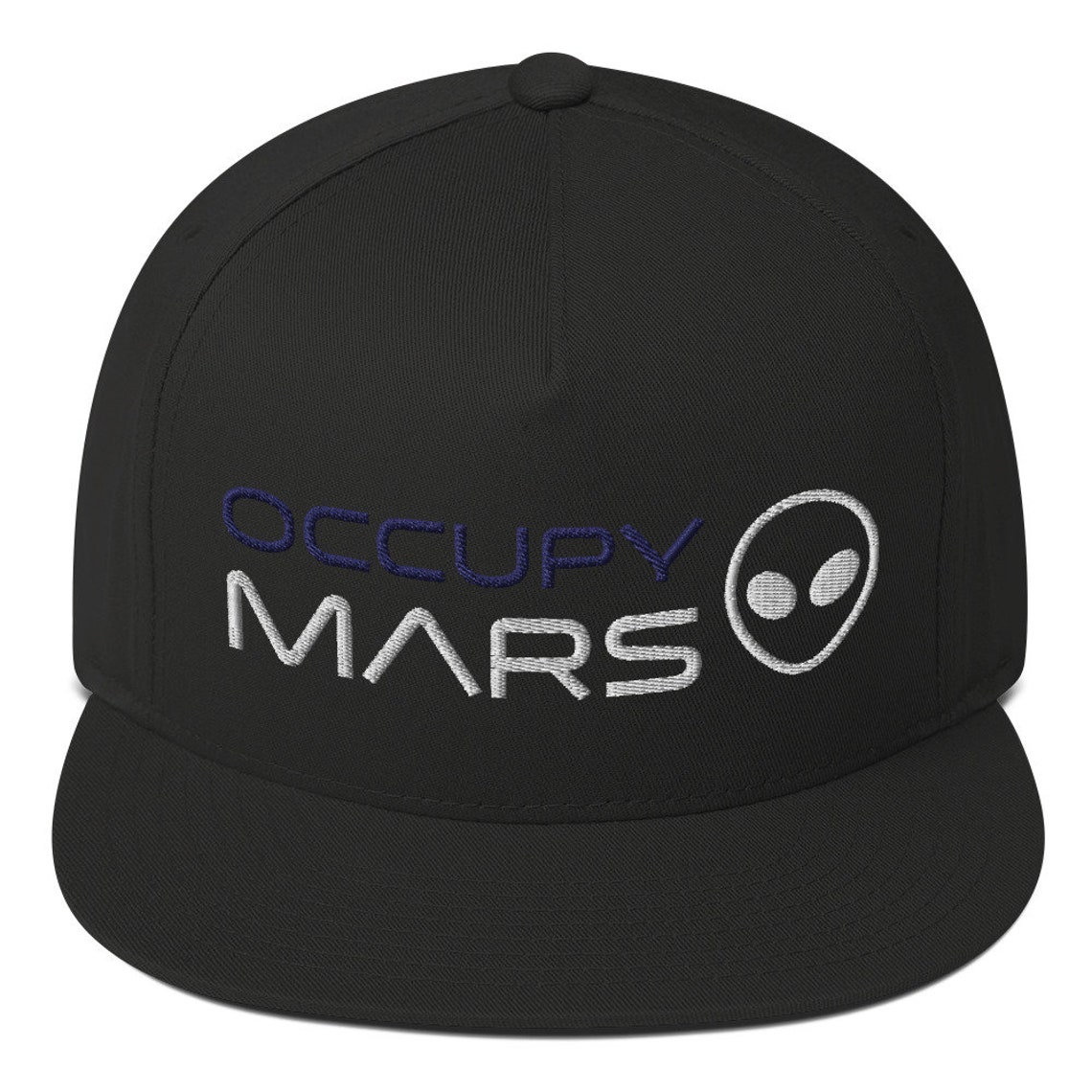 Occupy Mars Grey Alien Terraform Space Astronaut Flat Bill | Etsy