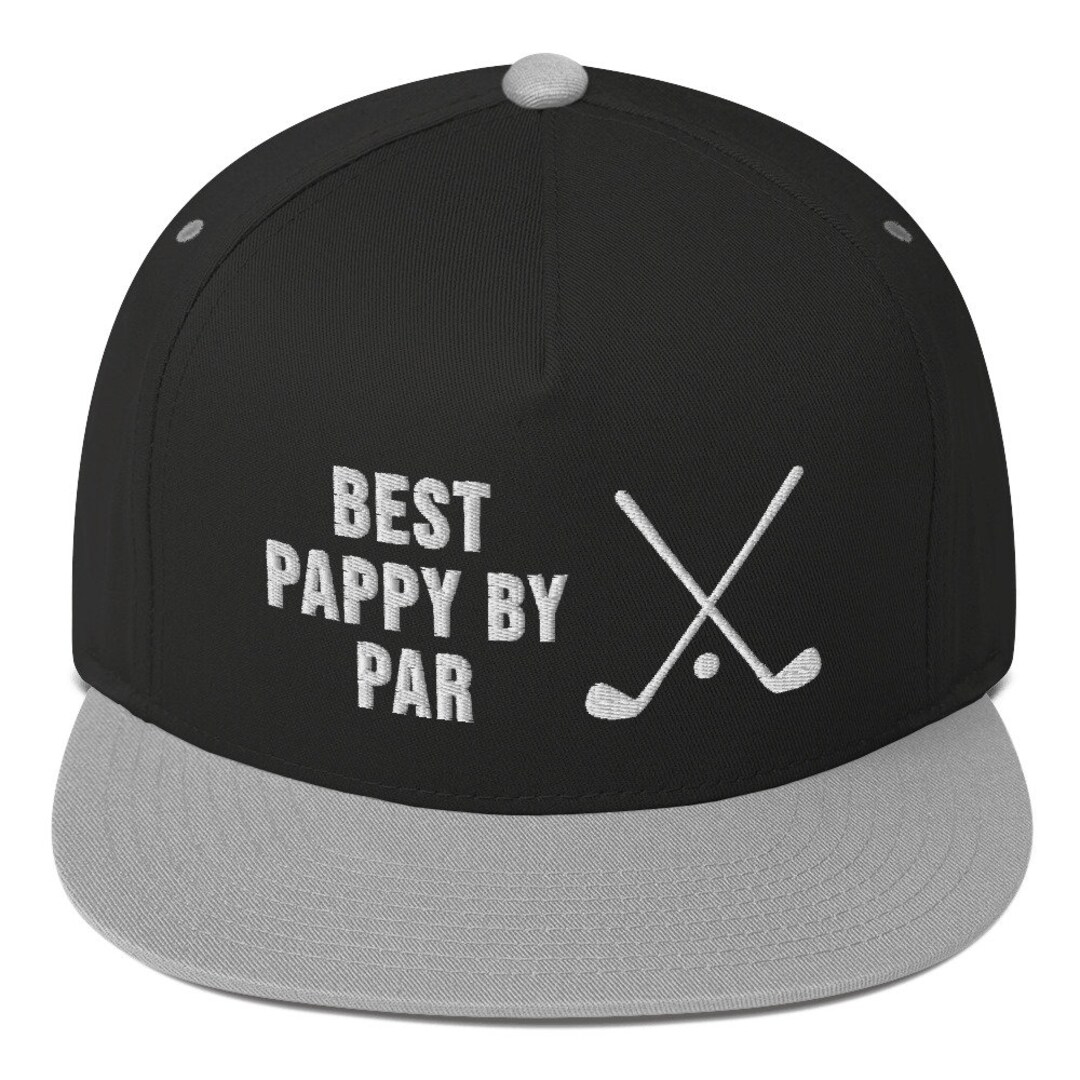 Best Pappy by Par, Funny Golf Grandpa Snapback Flat Bill Hat - Etsy