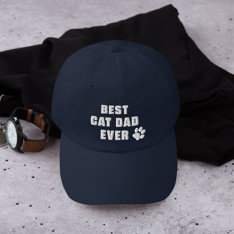 Mens Best Cat Dad Ever Baseball Hat Funny Cat Dad Father - Etsy