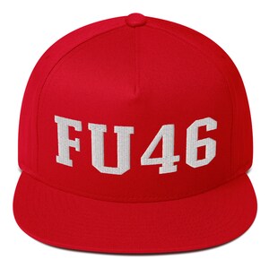 FU46 Trump Snapback Flat Bill Hat - Etsy