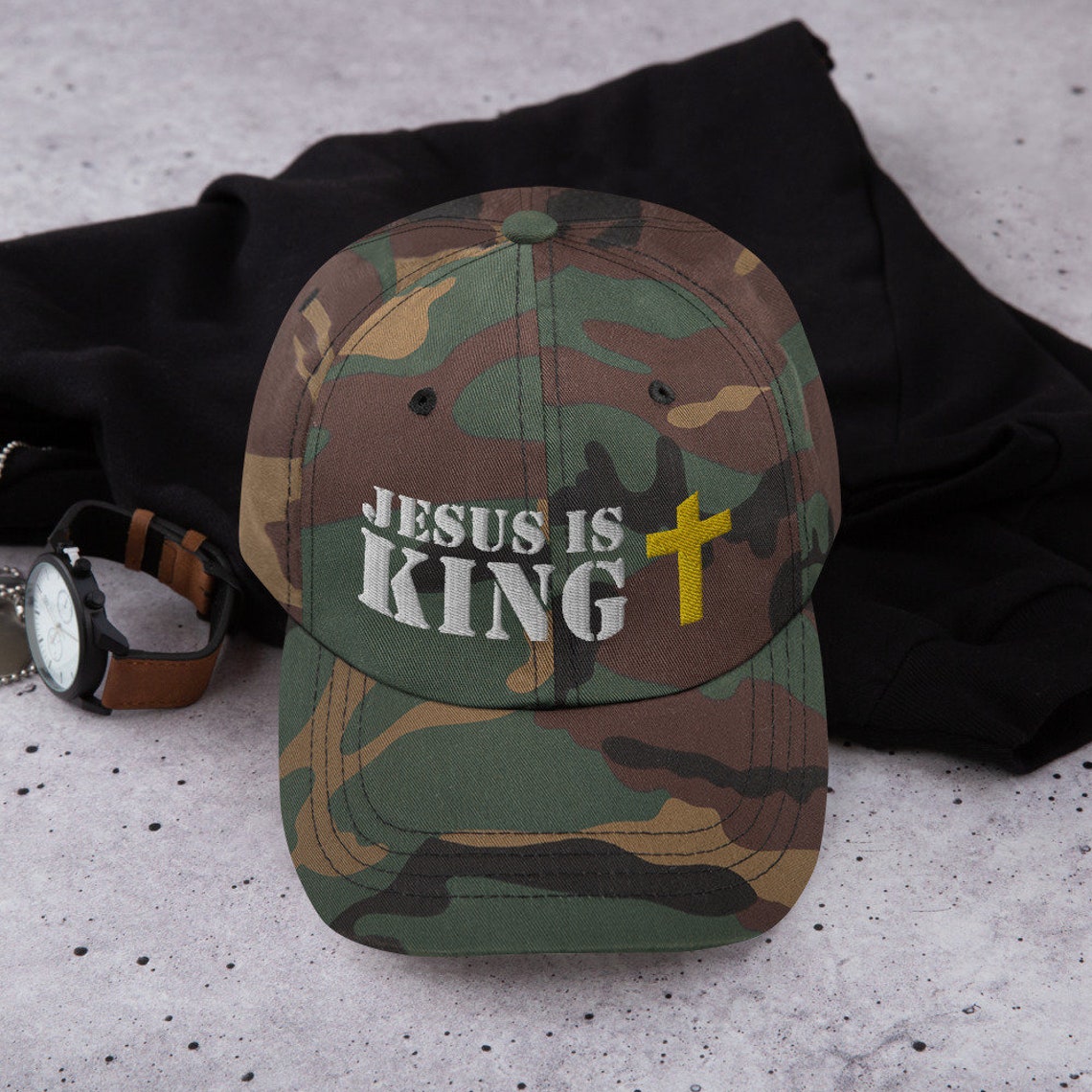 Jesus Is King Christ Christian Baseball Hat | Etsy