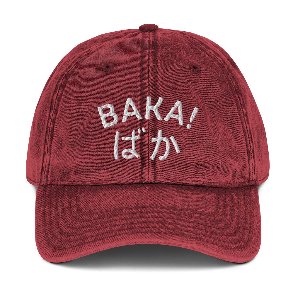 Baka! Anime Phrase Japanese Kanji Vintage Baseball Hat - Etsy UK