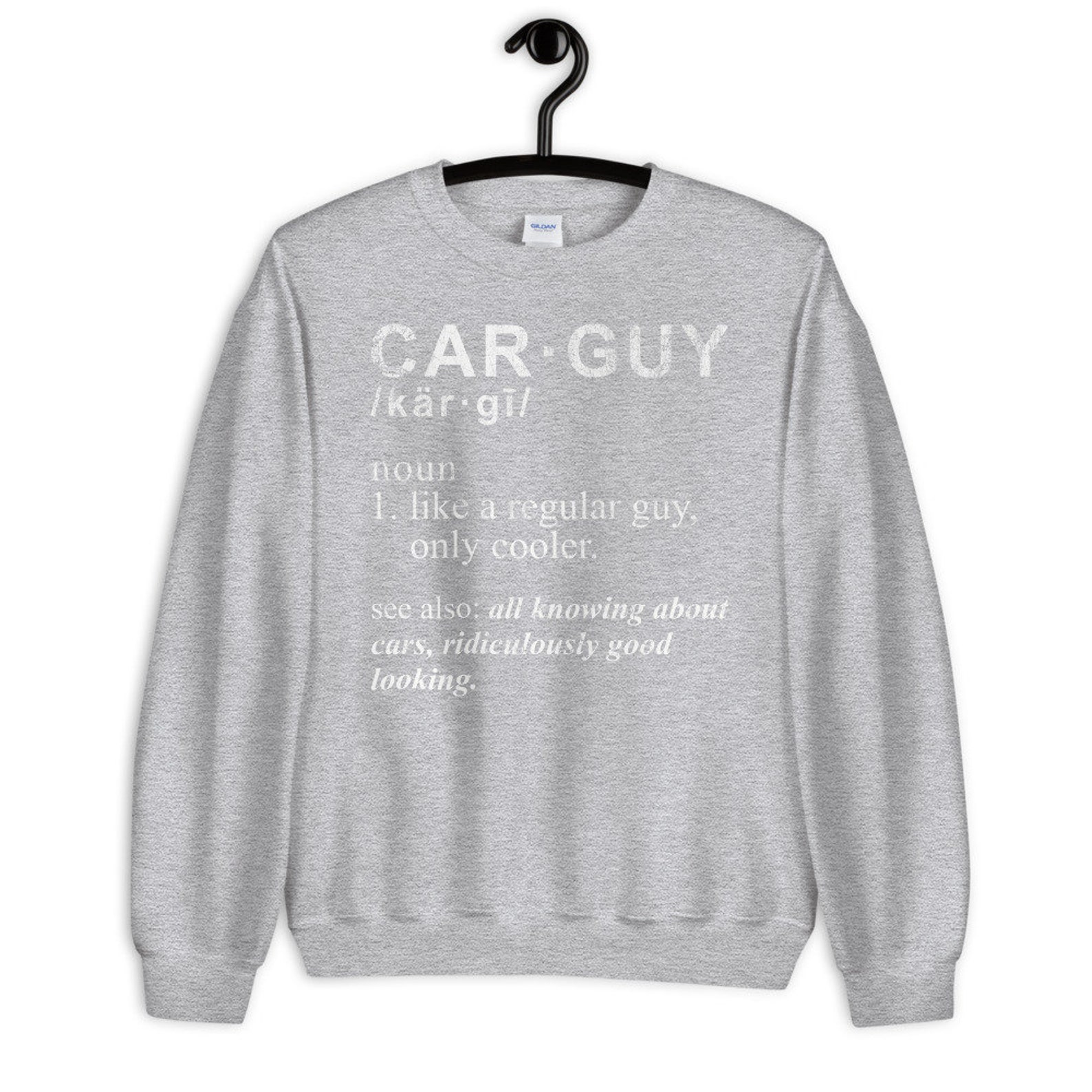 Car Guy Definition, Gear Head Funny Sweatshirt - Etsy