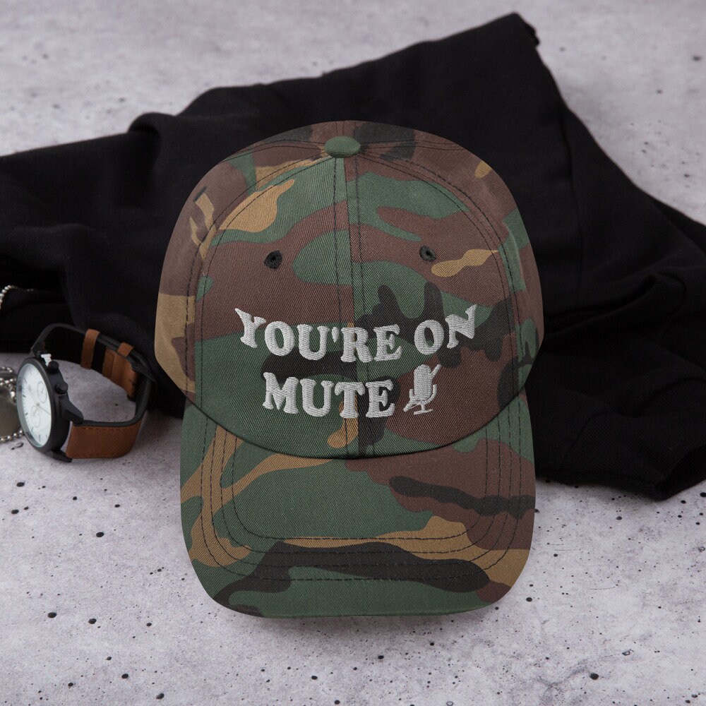 You're on Mute Work From Home Conference Meeting Online Baseball Hat - Etsy