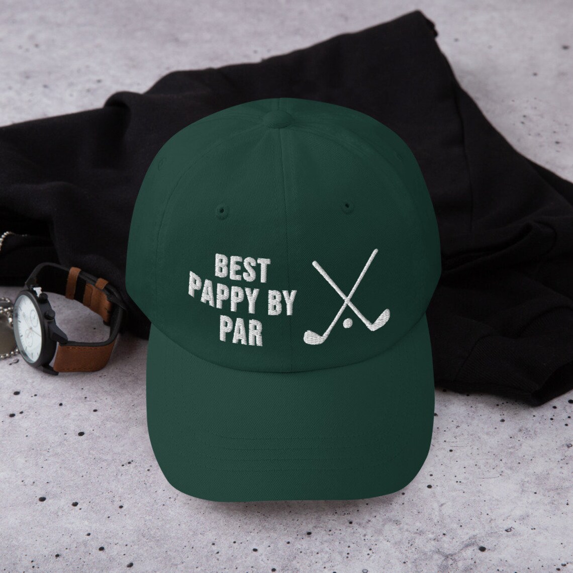 Best Pappy by Par, Funny Golf Grandpa Baseball Hat - Etsy