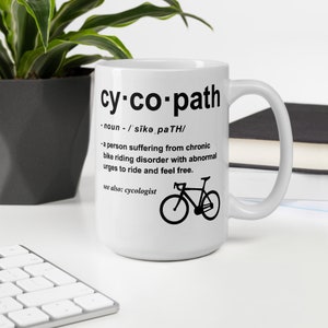 Cycopath Definition Funny Cycling Addict Gift for Cyclist Mug - Etsy