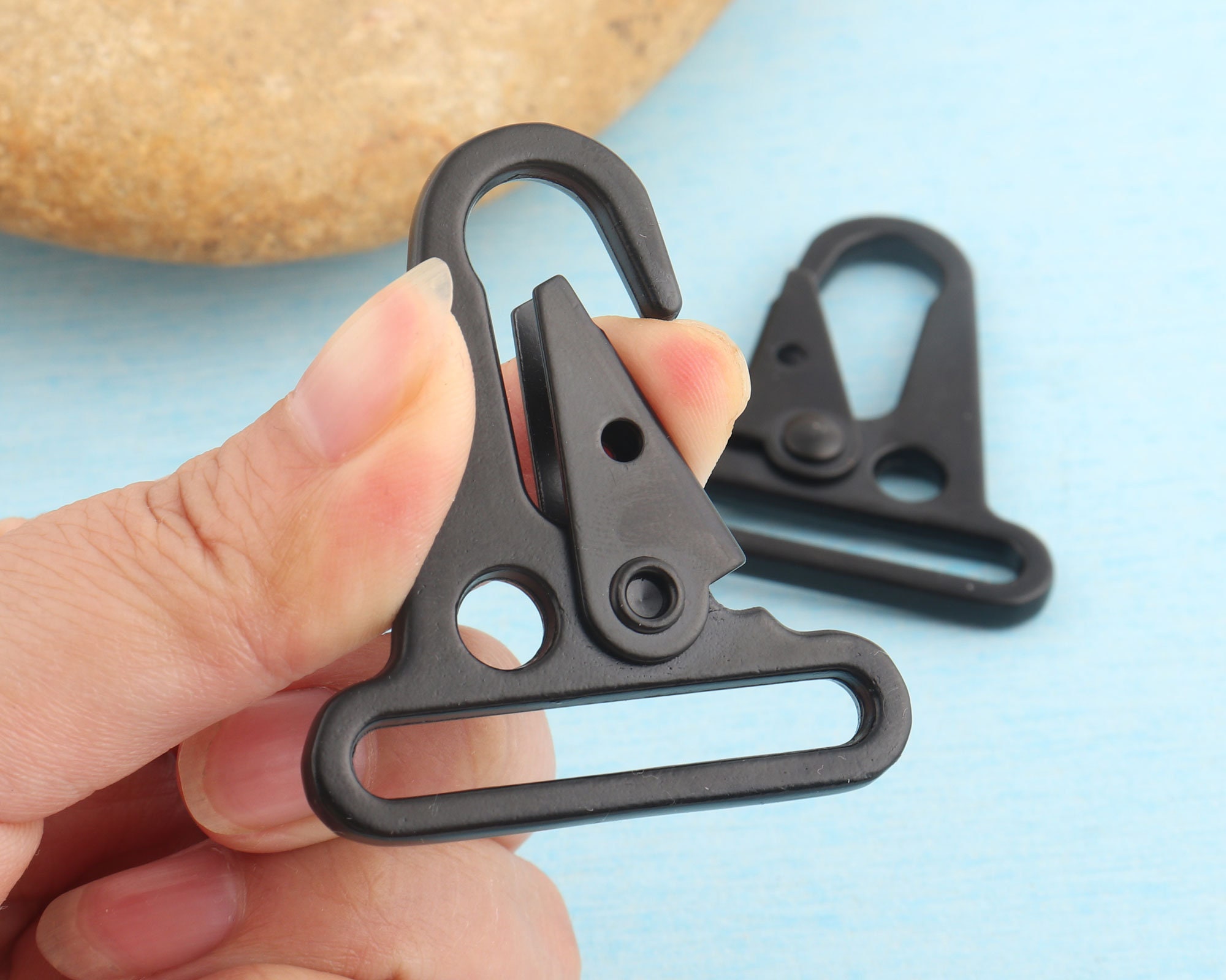 1.5'' Matte Black HK Clips Spring Hooks38mm Metal | Etsy