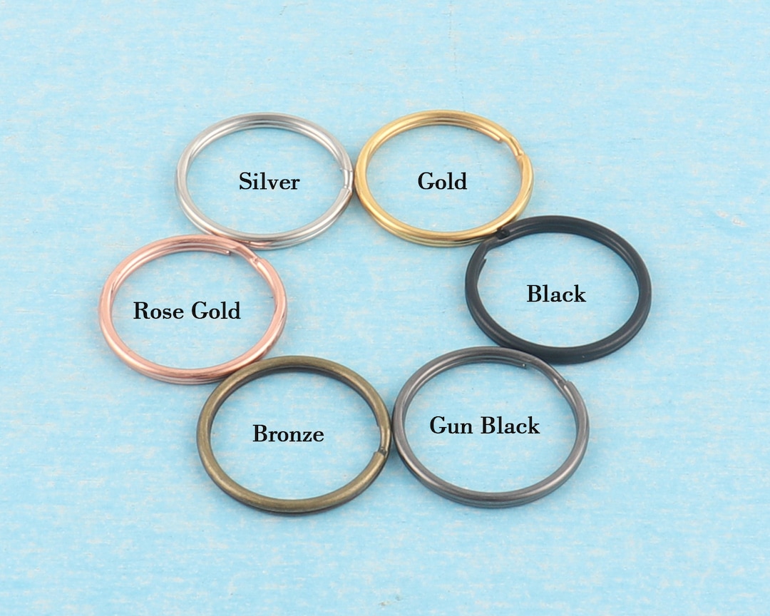 30mm Metal Split Key Rings,big Double Open Round Loop Jump Ring Key Fob ...