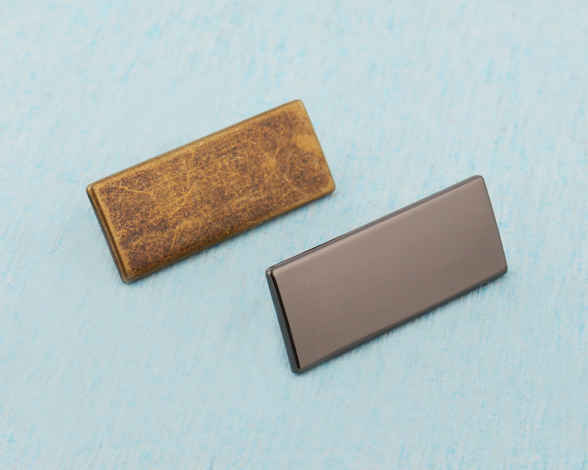 Custom Purse Bag Labels40mm X 15mm Gold/silver Metal Blank - Etsy