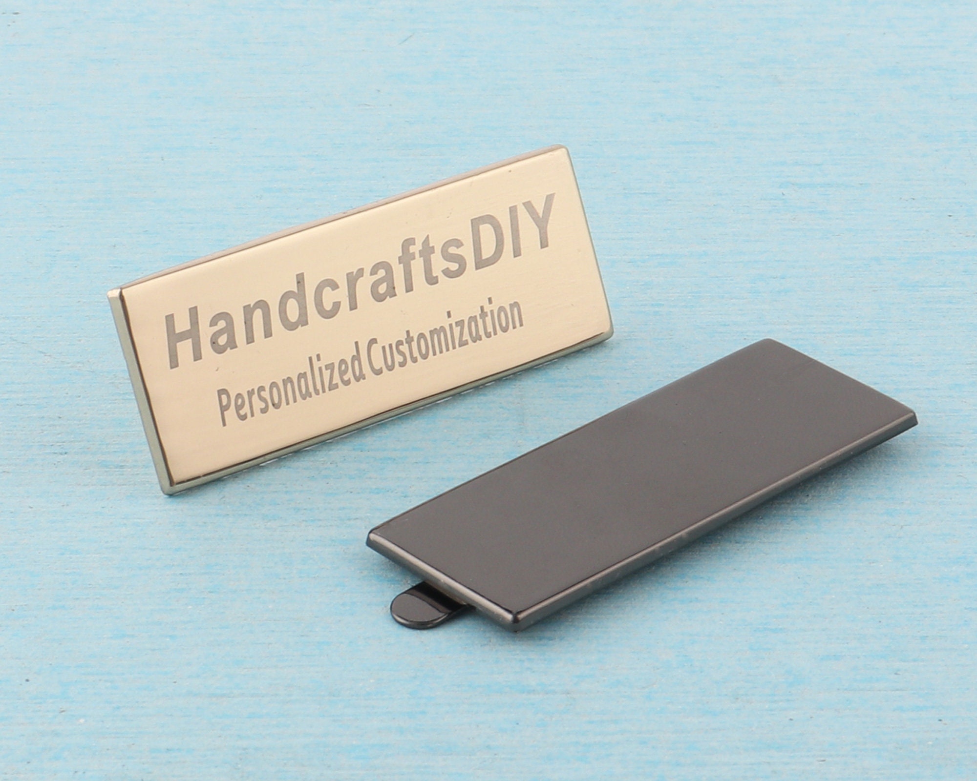 Custom 2" Purse Bag Label,52mm X20mm Gold/gun Black Metal Blank ...