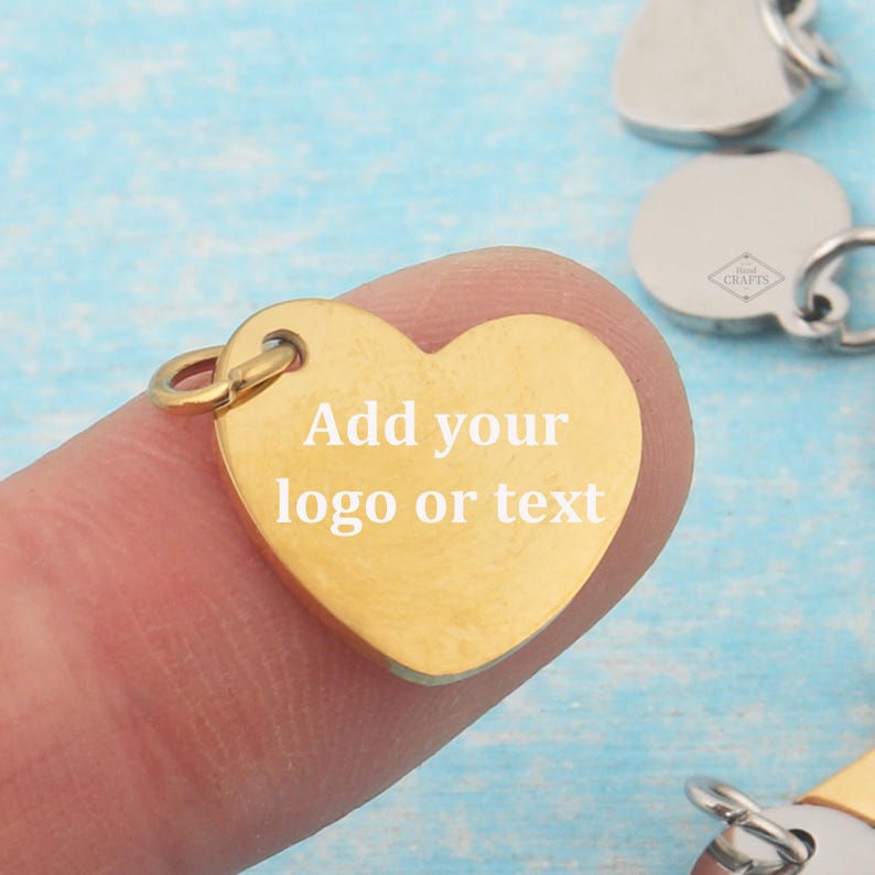 Custom Laser Engraved Logo Tags,personalized Silver or Gold Mini ...