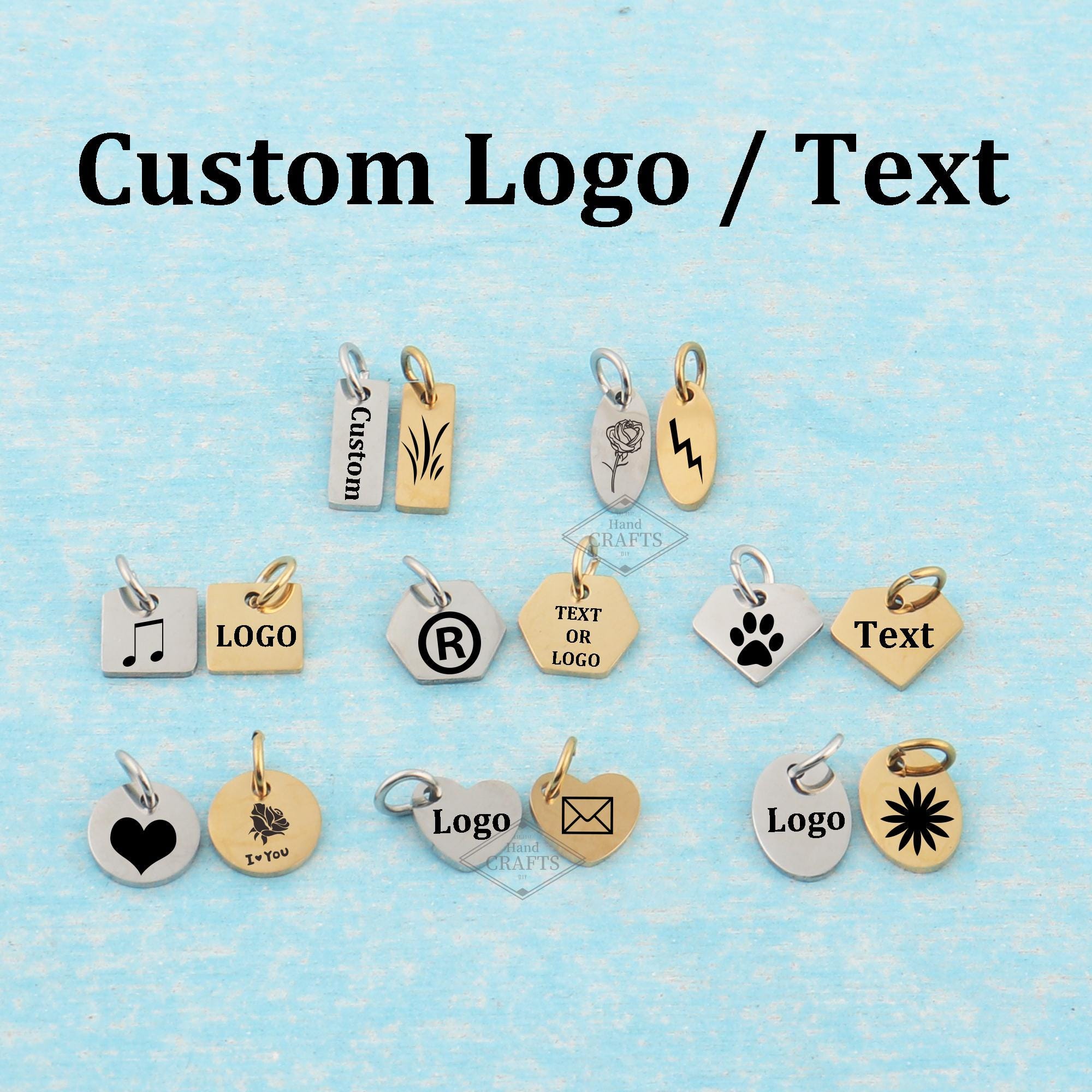 Custom Laser Engraved Logo Tags,personalized Stainless Steel Necklace ...