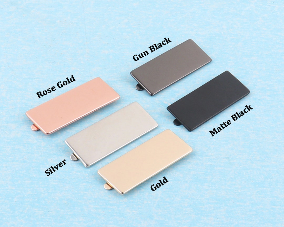 Custom Purse Bag Labels Tag,2 Inches Rose Gold/matte Black Metal ...