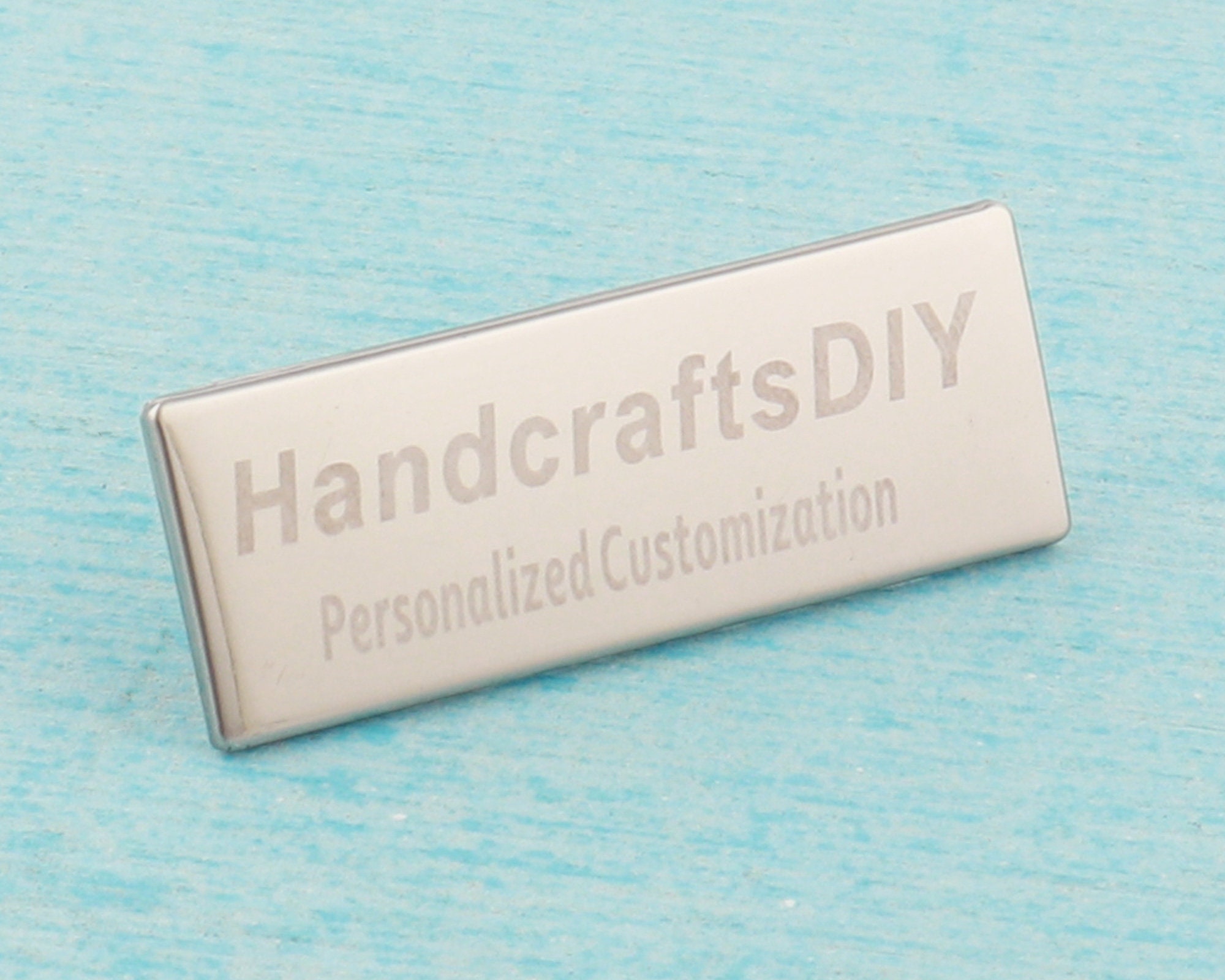 Custom Purse Bag Labels40mm X 15mm Gold/silver Metal Blank - Etsy