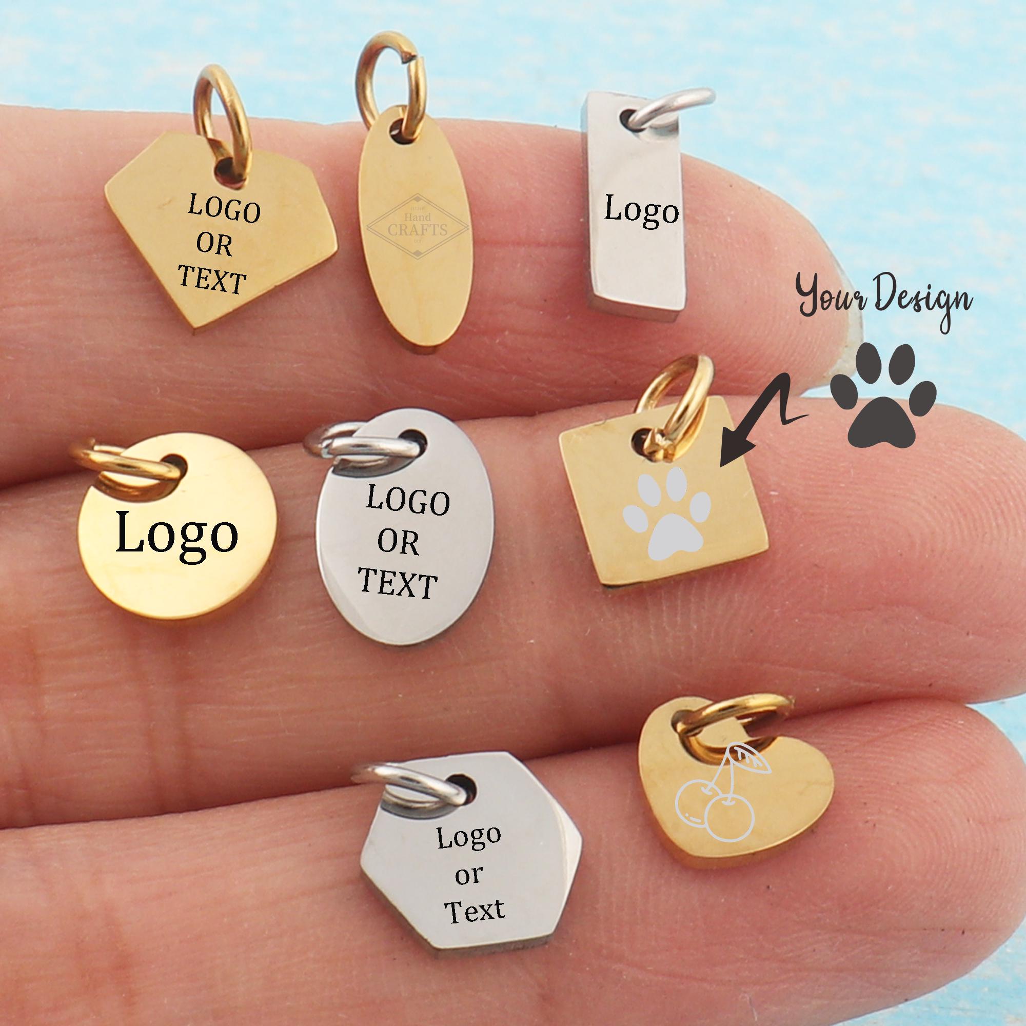 Personalized Laser Engraved Logo Tags,custom Stainless Steel Necklace ...