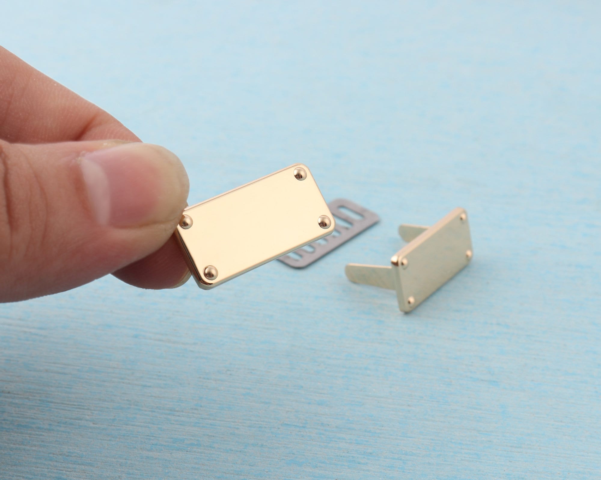 Custom 1'' Gold Metal Labels With Prongs 25mm - Etsy