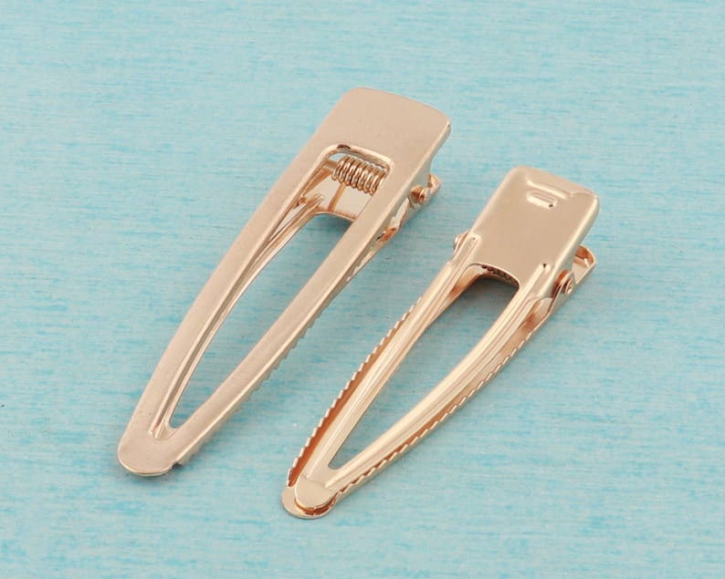 Blank Hair Alligator Clips10 Pcs Light Gold Alligator | Etsy